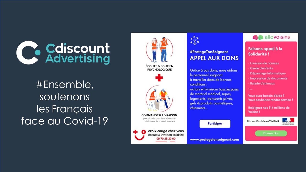 Cdiscount Advertising supports the French against COVID-19 - Cdiscount Advertising